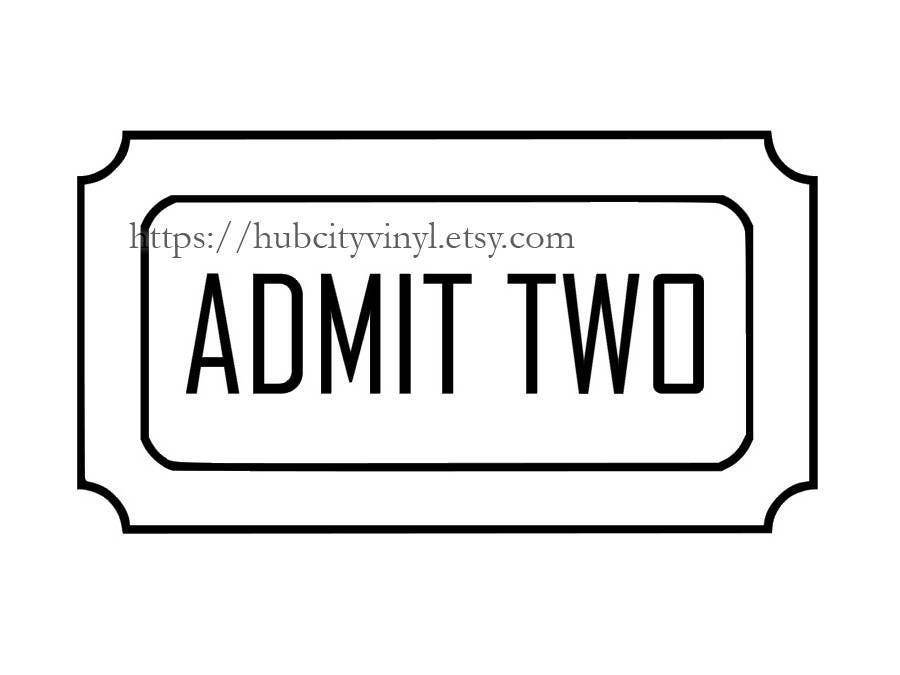 Admit Two Ticket Template