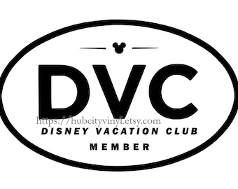Disney Vacation Club Member Sticker Vinyl Car Window Stickerdvc ...
