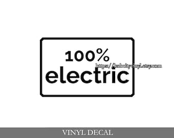 100 Electric Decal - Etsy