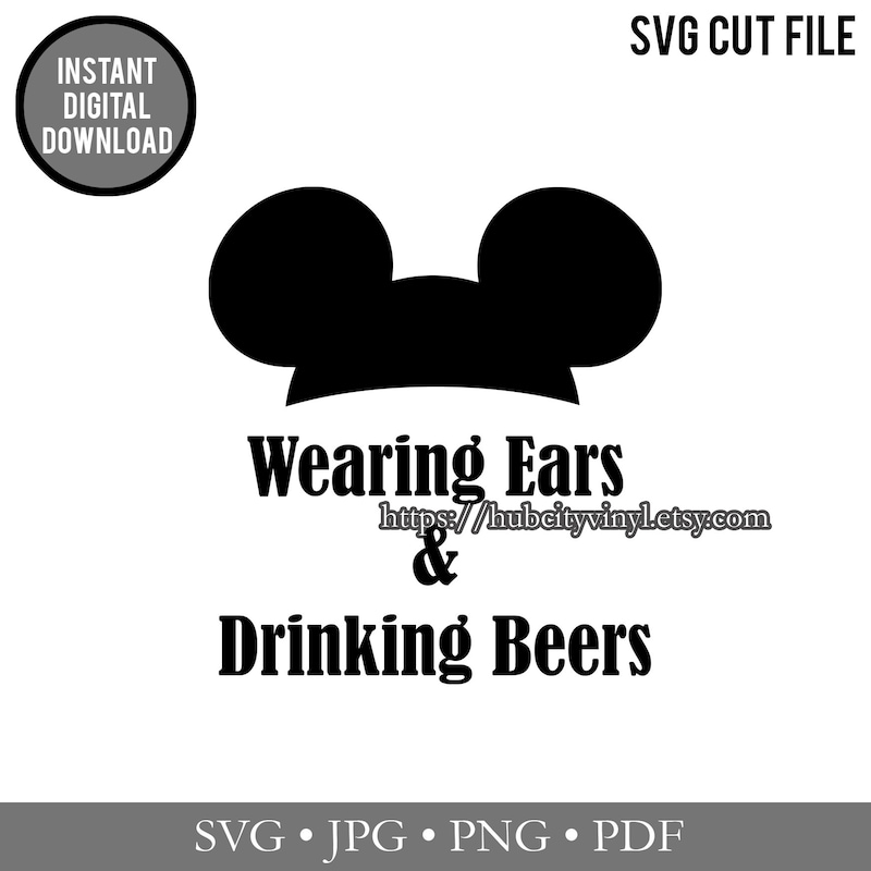 Mickey Beer Svg - Etsy