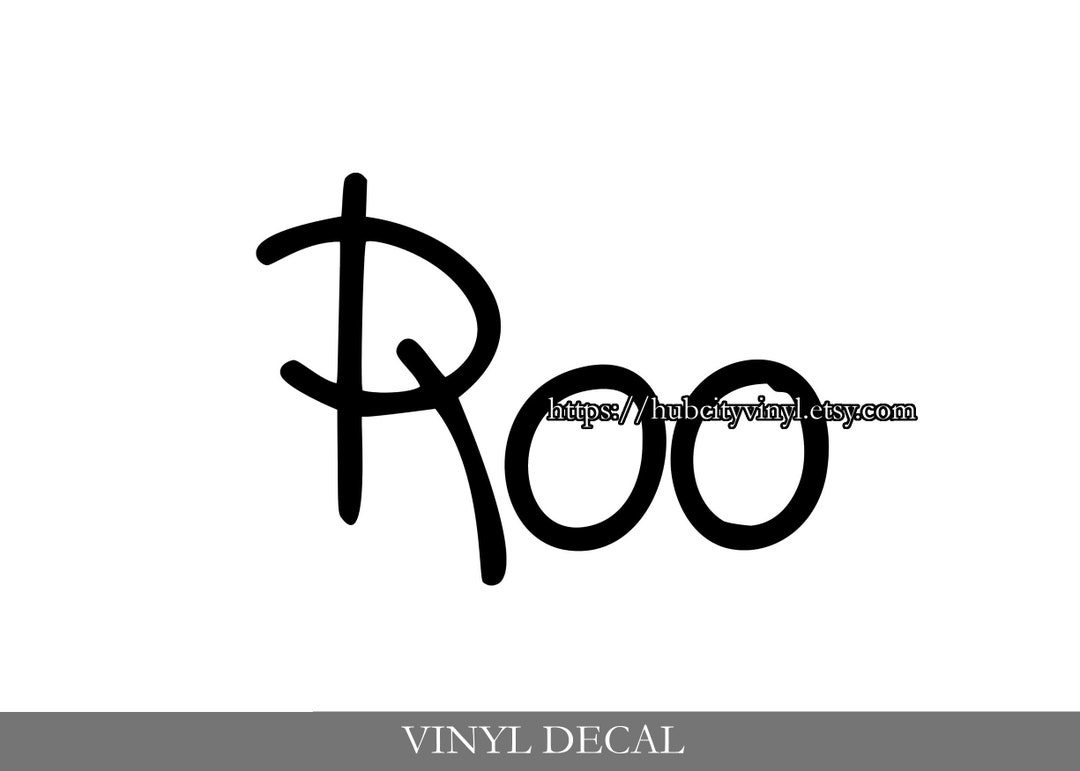 Winnie the Pooh - ROO - Vinyl Decal - Etsy