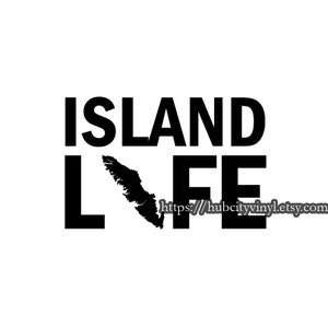 Vancouver Island, Island Life Decal - Etsy