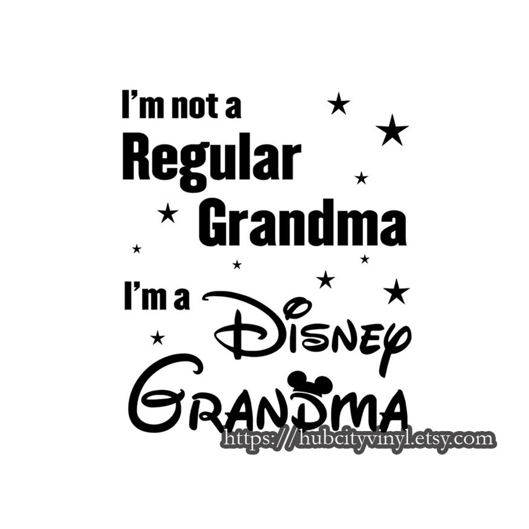 Disney Grandma Decal - Etsy