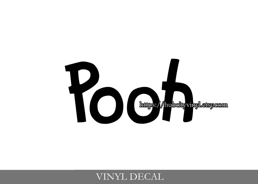 Winnie the Pooh - POOH - Vinyl Decal - Etsy