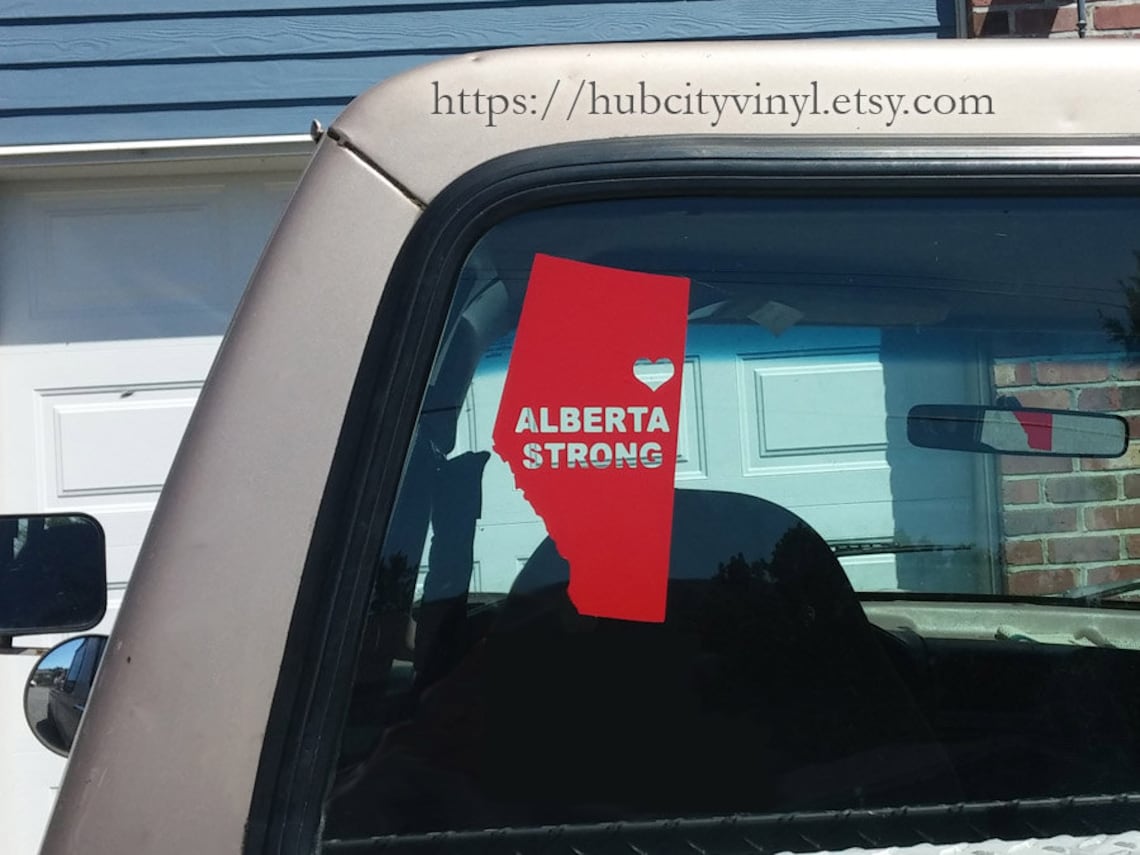 Alberta Strong Heart Vinyl Decal | Etsy