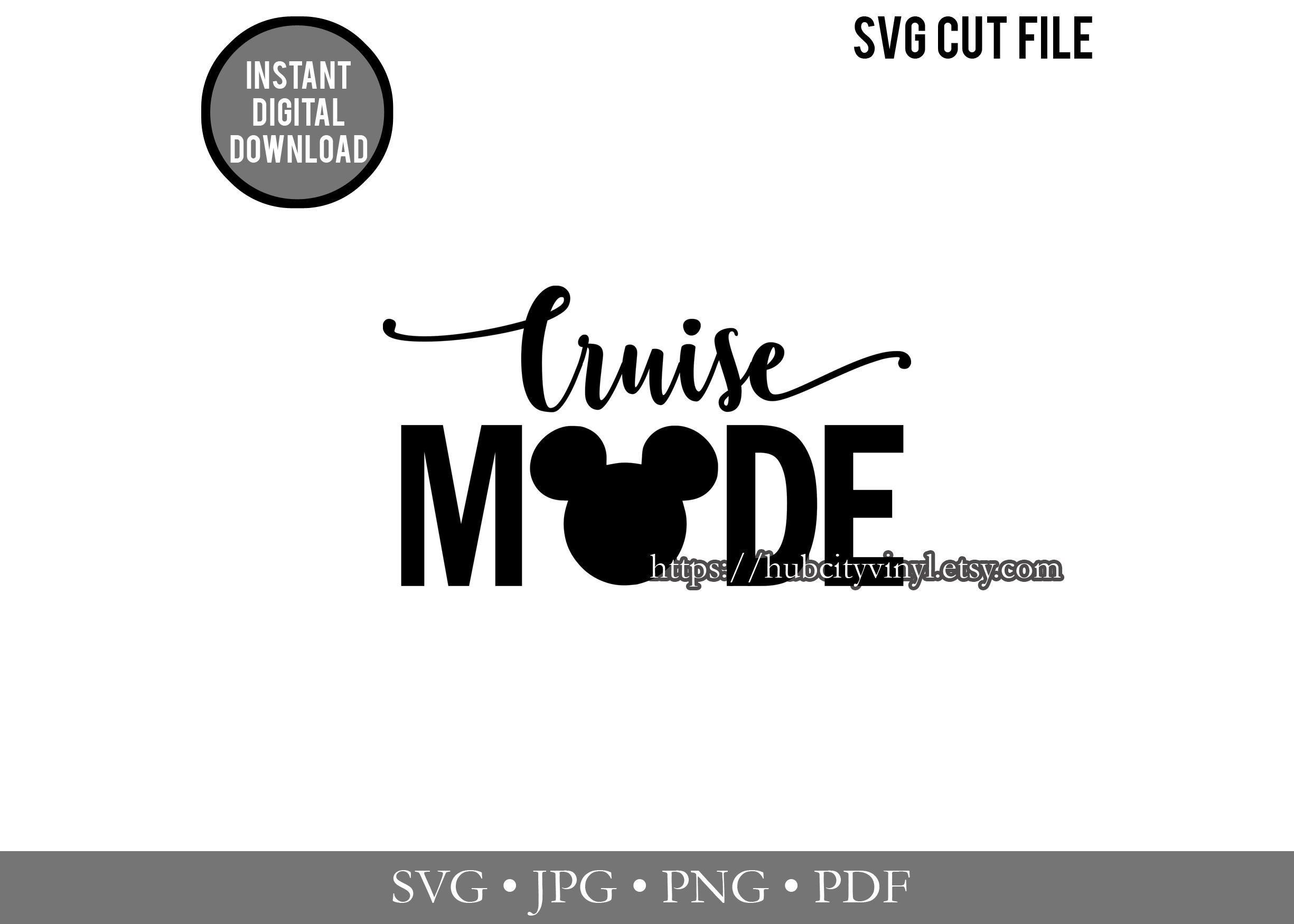SVG Cut File Instant Download DCL Cruise Mode .svg, .jpg, .png, .pdf ...