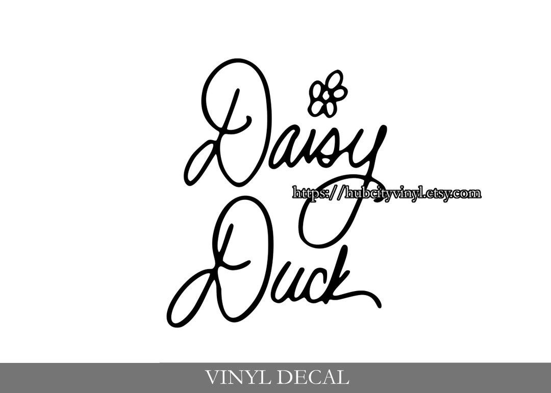 Disney Daisy Duck Vinyl Decal - Etsy