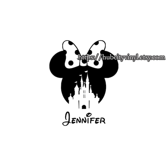Disney Minnie Mouse Castle Vinyl Decal | Etsy