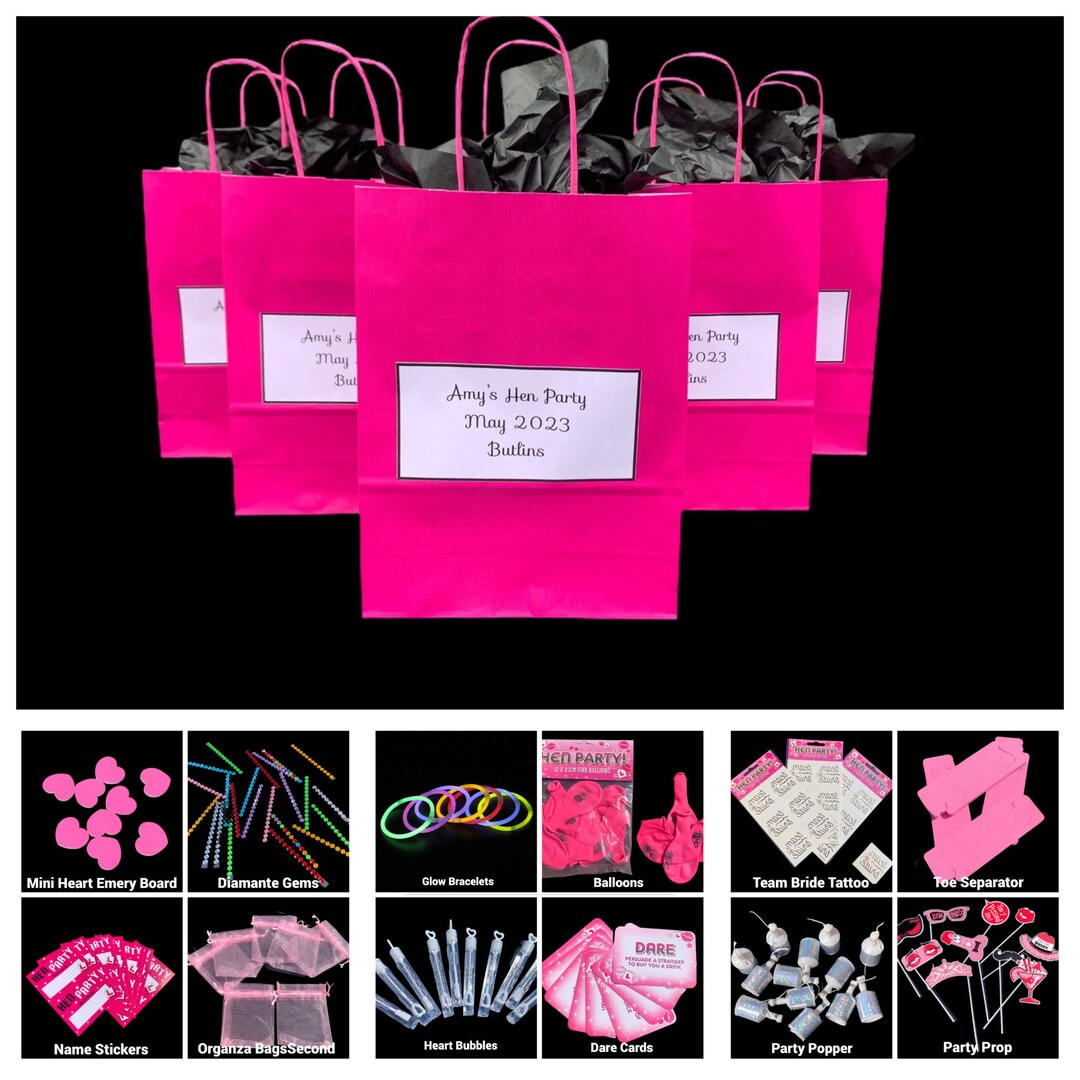 Personalised Hen Party Pre Filled Gift Bag create Your Own - Etsy