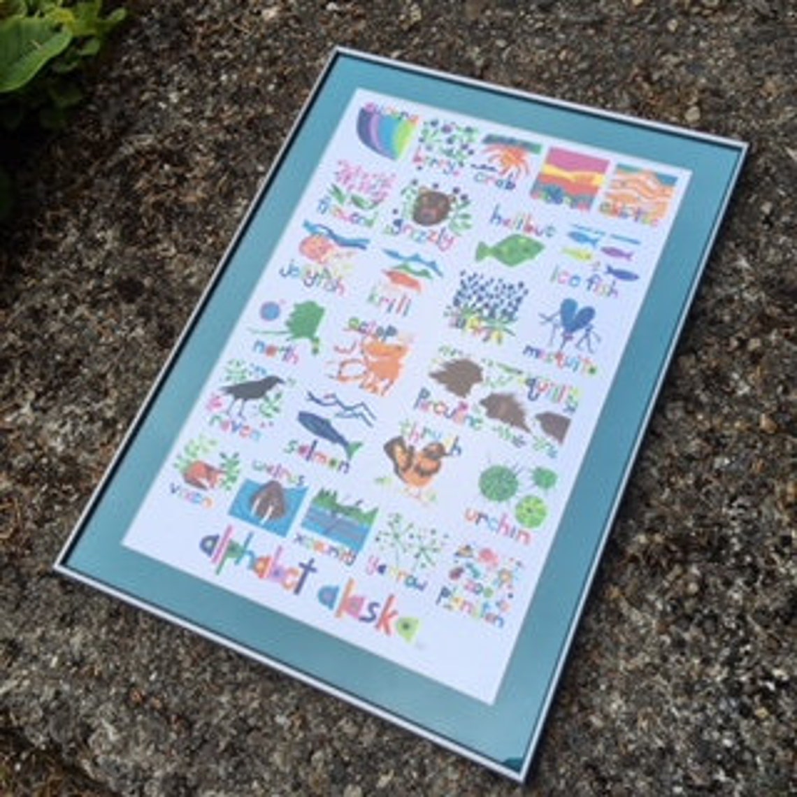 Kids' Alphabet, Alphabet Alaska, Poster 13 X 19, Classroom Art - Etsy