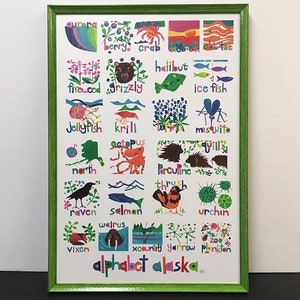 Kids' Alphabet, Alphabet Alaska, Poster 13 X 19, Classroom Art - Etsy