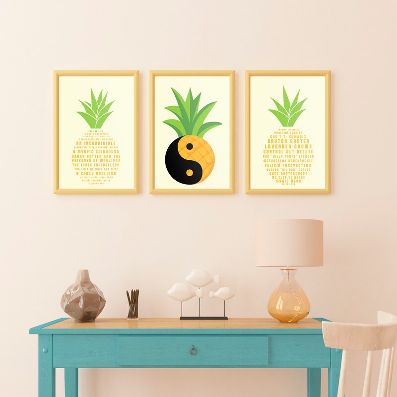 Psych Pineapple - Etsy