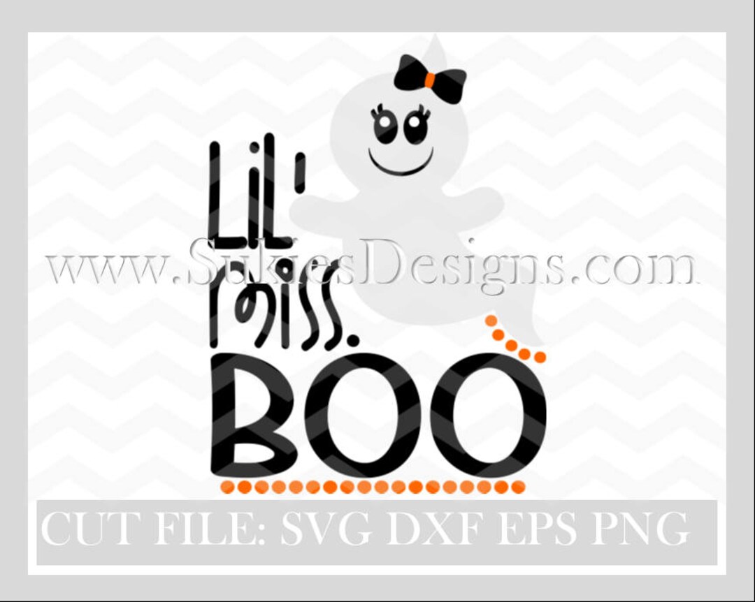 Lil M Iss Boo Halloween SVG File for Cricut and Cameo DXF for ...