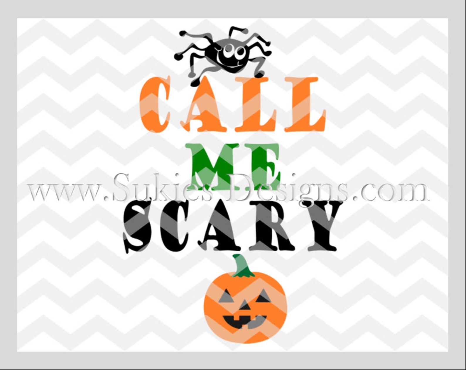 Call Me Scary Halloween SVG File for Cricut and Cameo DXF for - Etsy