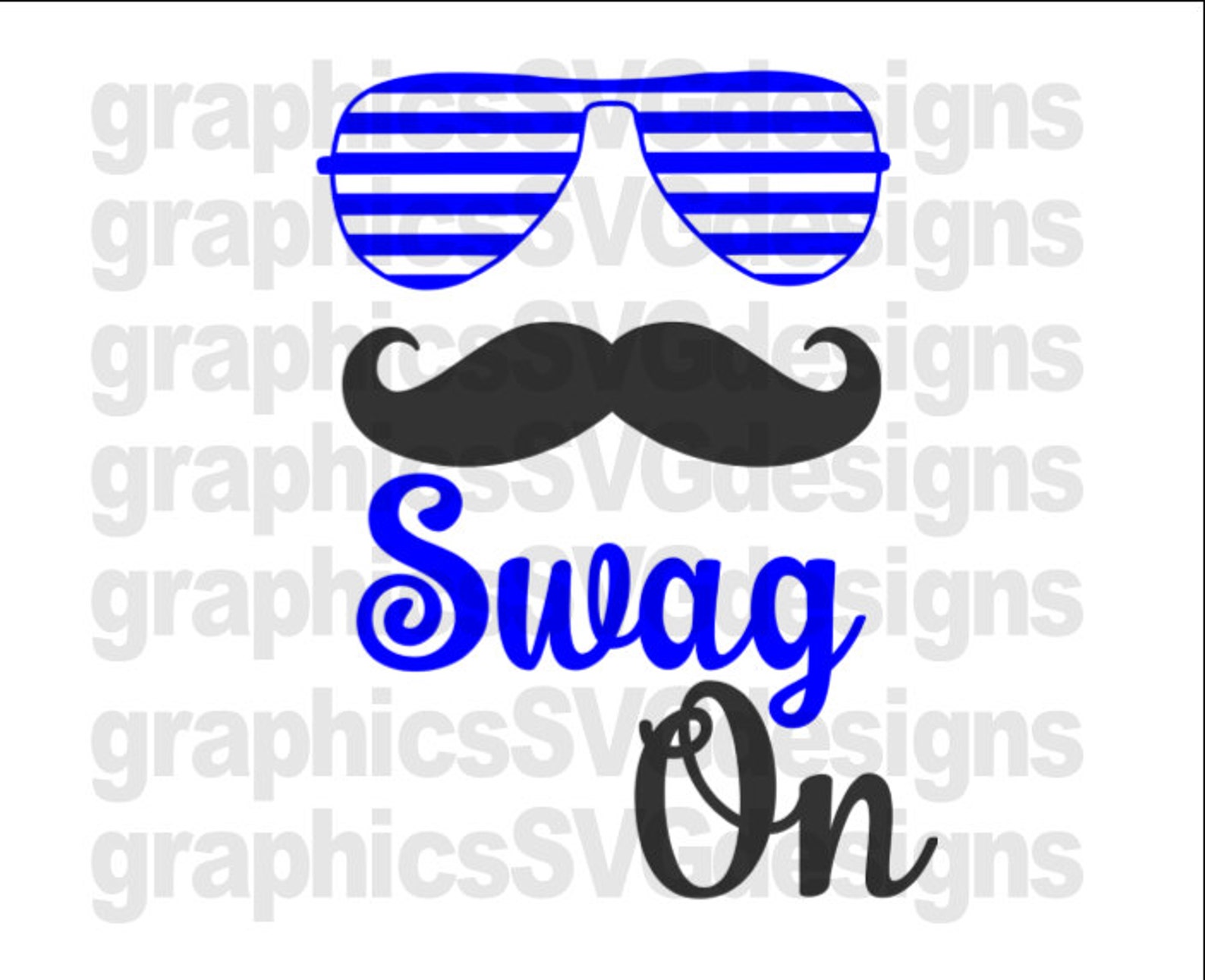 Swag on SVG File for Cricut and Cameo DXF for Silhouette | Etsy
