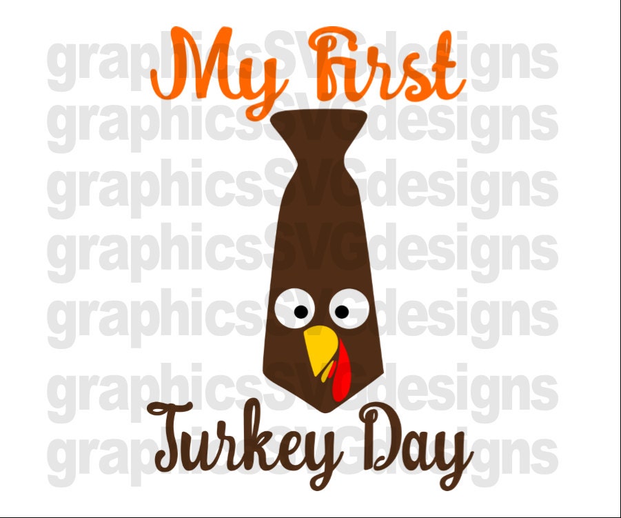 My First Turkey Day VG DXF PNG Files for Cricut and - Etsy