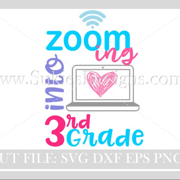 Zooming Into 3rd Grade Svg - Etsy