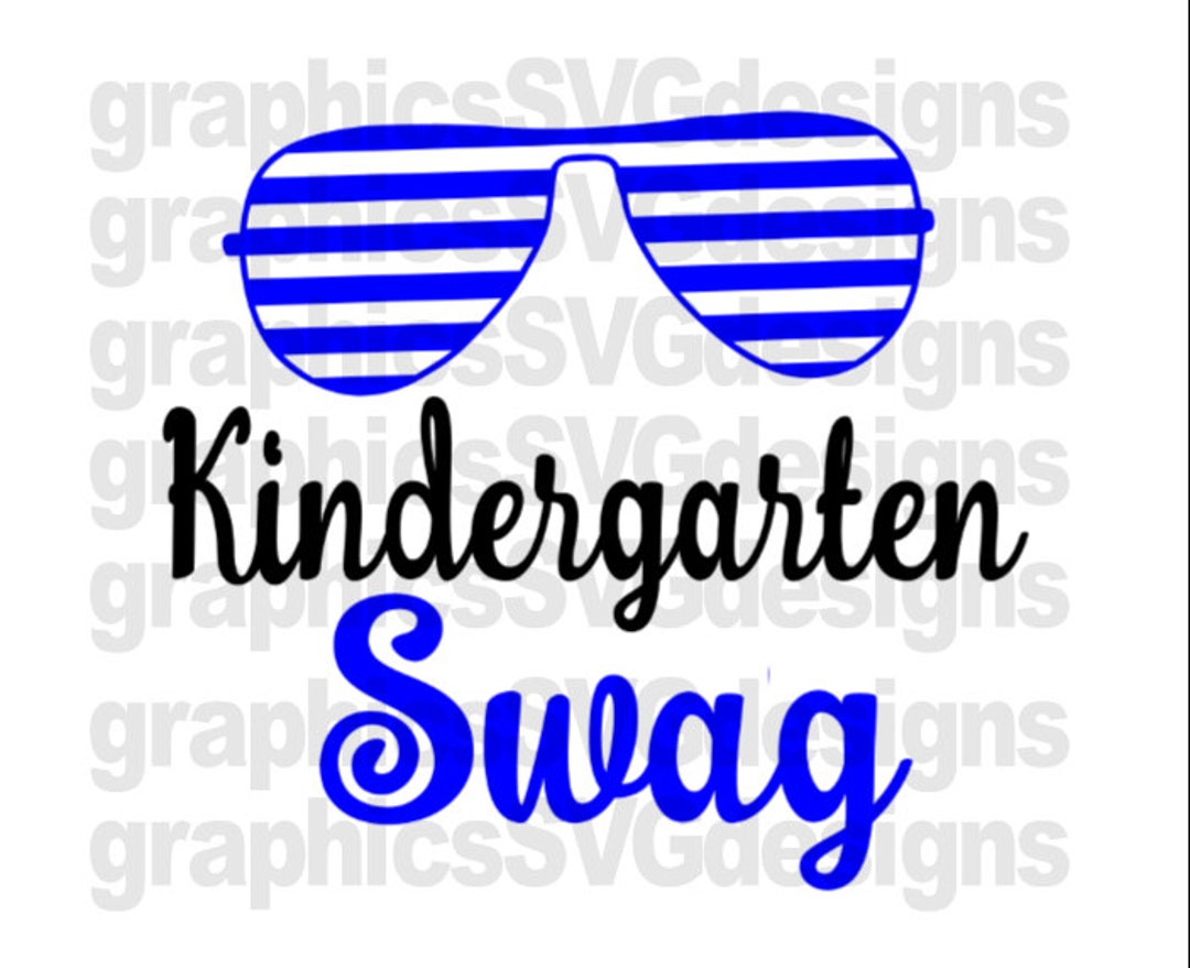 Kindergarten Swag SVG File for Cricut and Cameo DXF for - Etsy