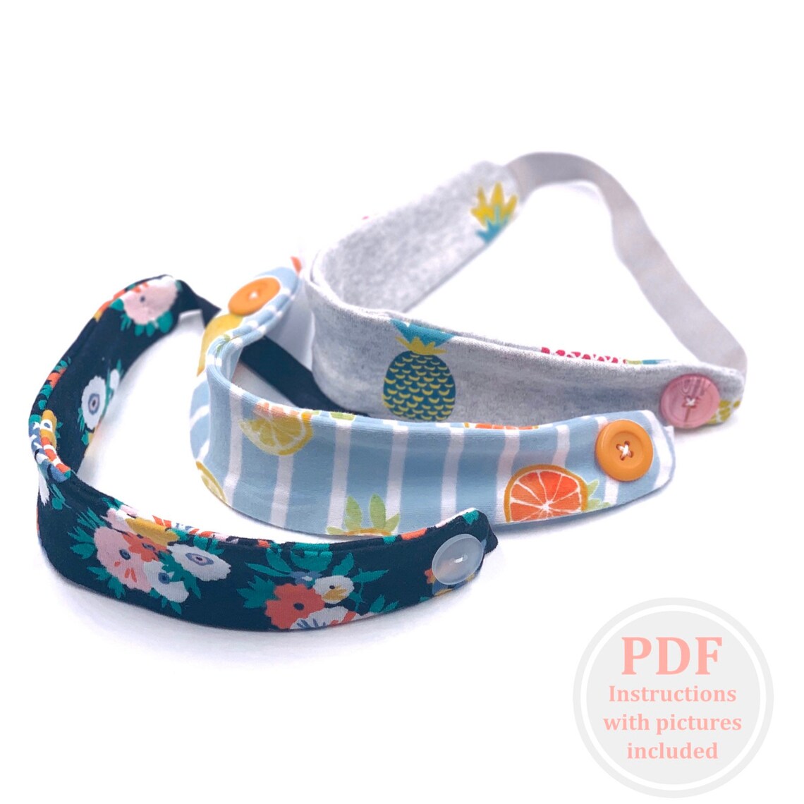 In the Hoop Face Mask Extender, Ear Saver Button Embroidery Design, in ...