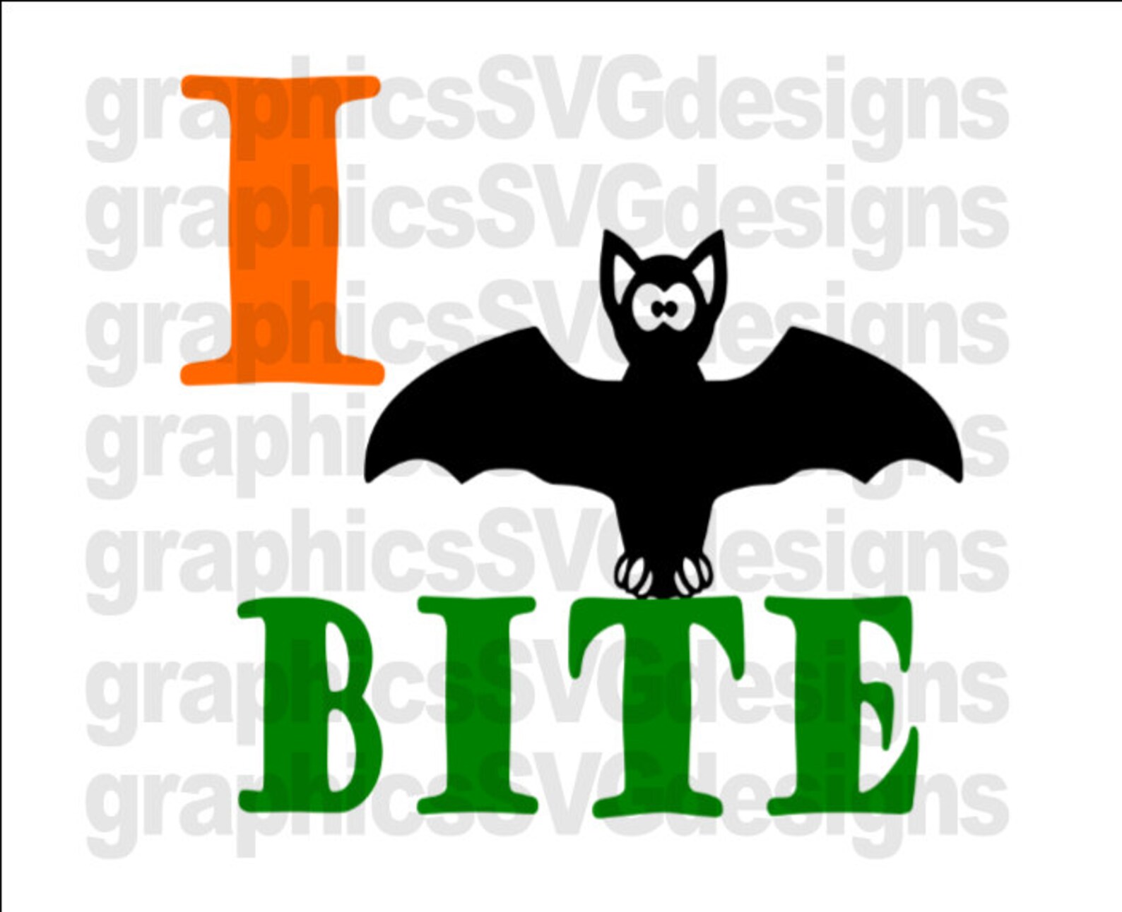 I Bite SVG File For Cricut and Cameo DXF for Silhouette Studio | Etsy