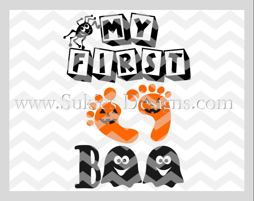 Baby's First Halloween B00 SVG File for Cricut and Cameo - Etsy