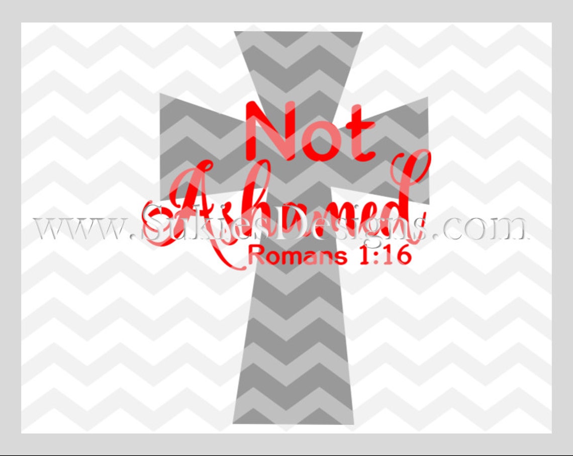 Not Ashamed SVG DXF PNG Files for Cricut and Silhouette - Etsy