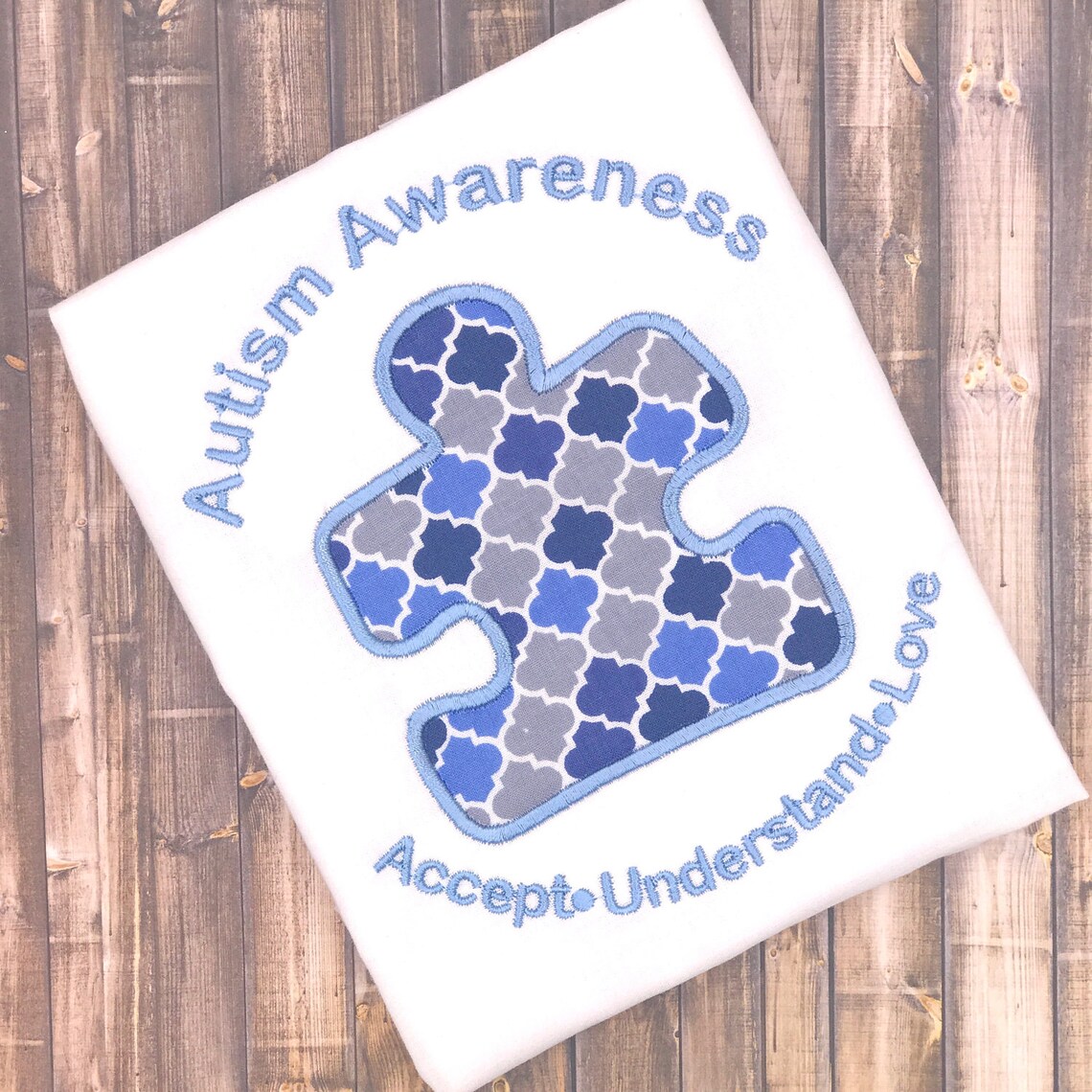 Autism Awareness Support 5x7 Appliqué Designs, Machine Embroidery ...