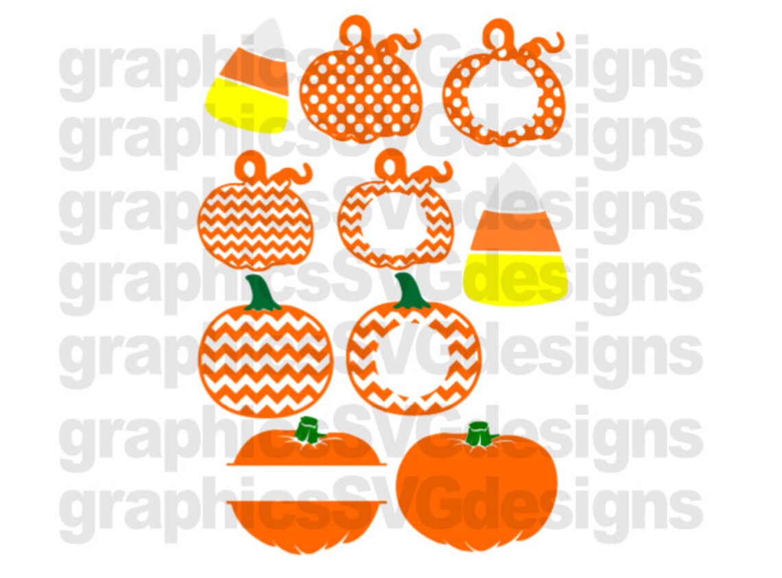 Fall Monograms SVG File for Cricut and Cameo DXF for | Etsy