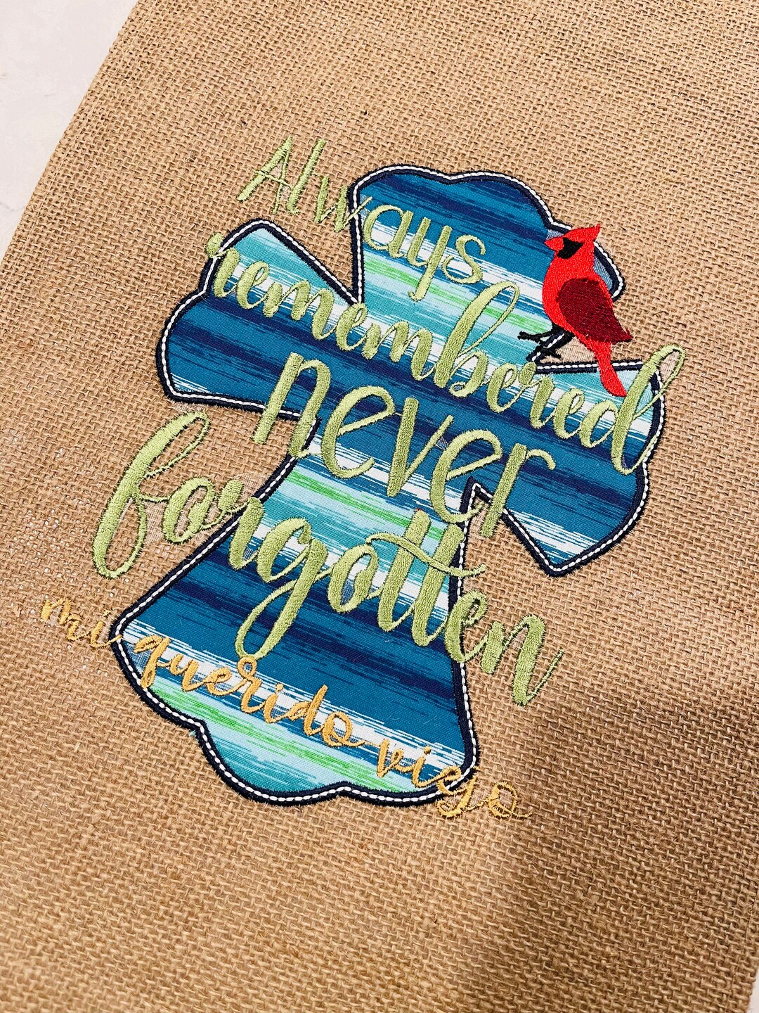 Always Remembered Never Forgotten Embroidery Design,memorial Applique ...