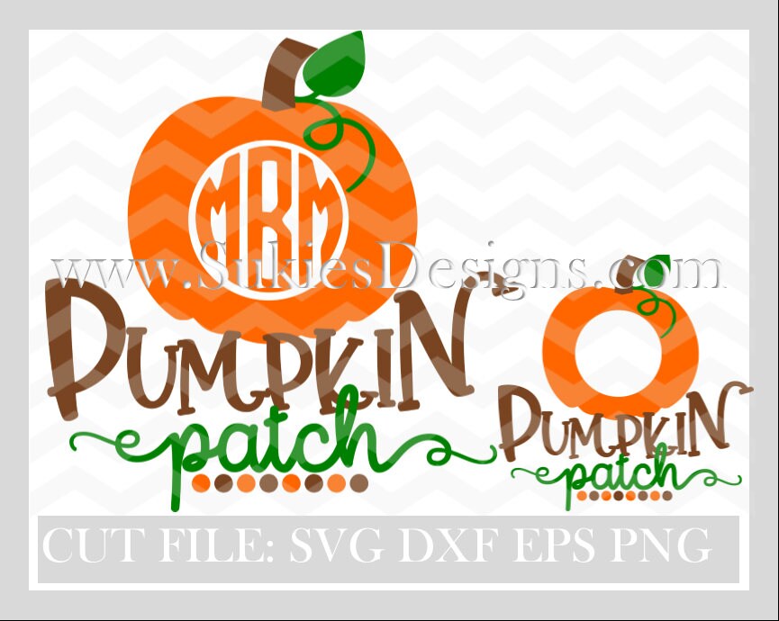 Fall Monograms SVG File for Cricut and Cameo DXF for | Etsy