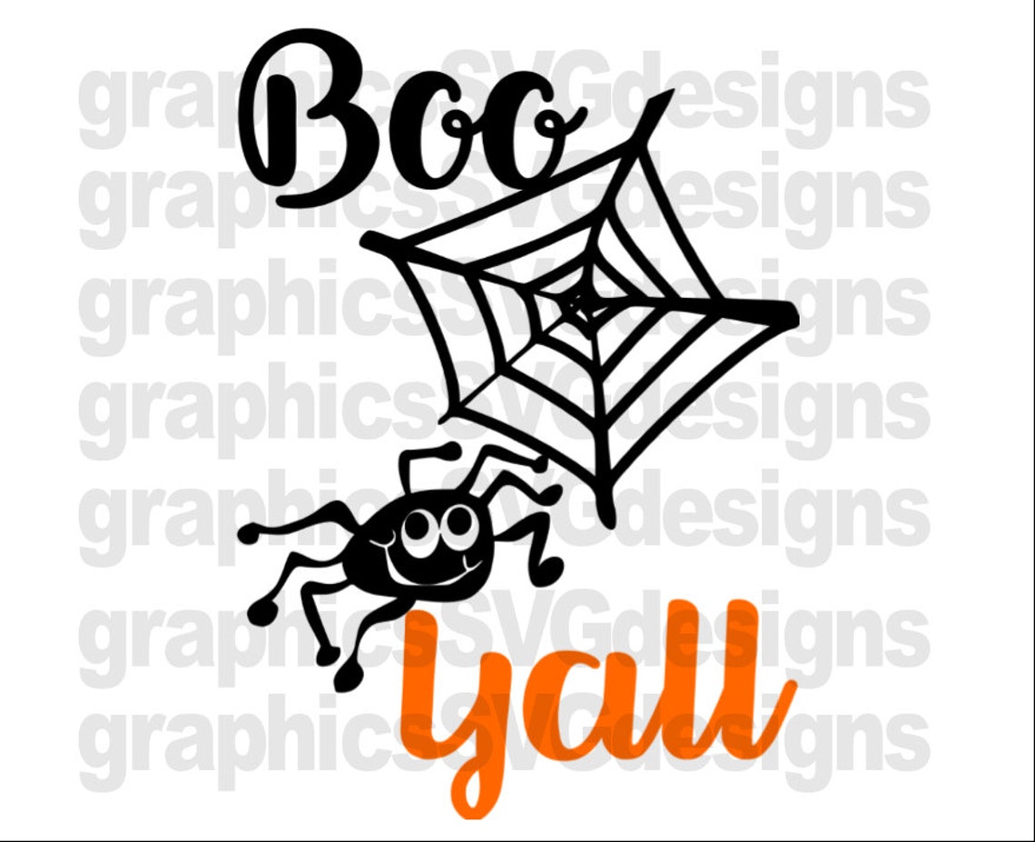 Boo Yall SVG File for Cricut and Cameo DXF for Silhouette - Etsy