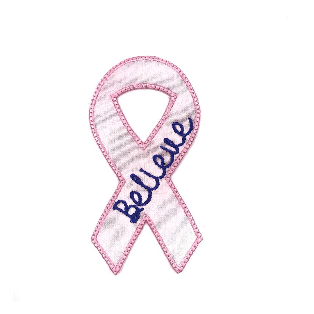 Believe Awareness Ribbon Appliqué Patch Awareness Ribbon - Etsy
