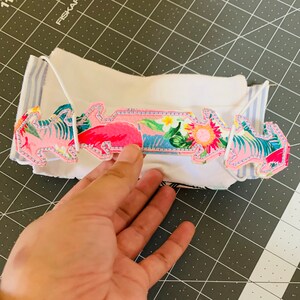 ITH Face Mask Extender Embroidery Design, in the Hoop Face Mask, Ear ...