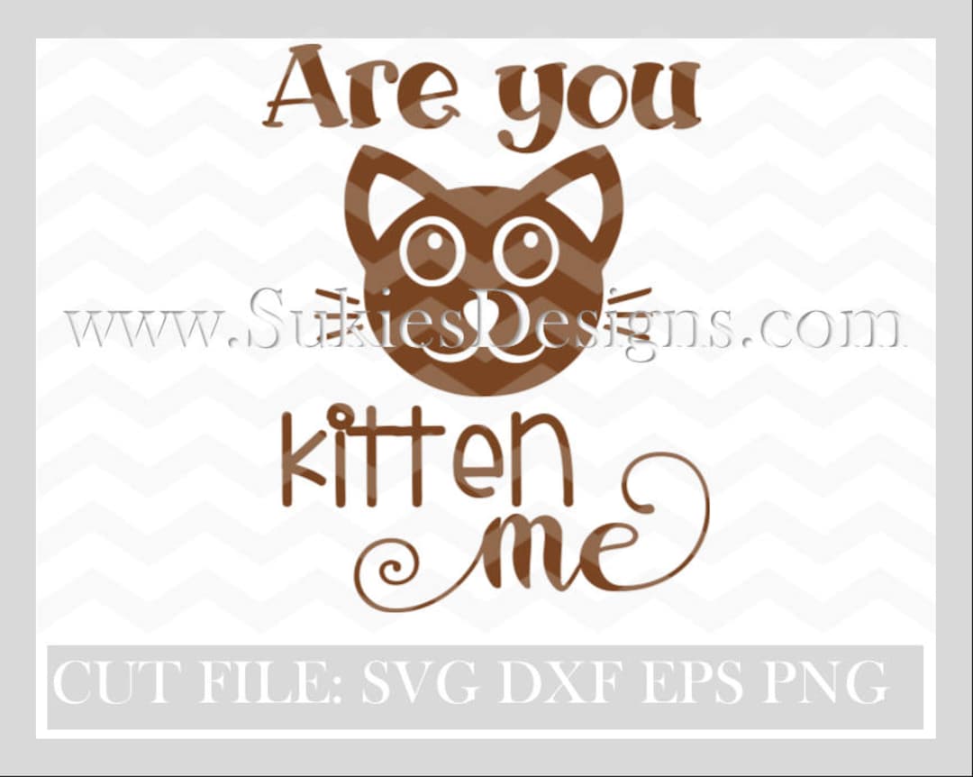 Are You Kitten Me SVG, DXF, PNG Files for Cricut and Silhouette Cutting ...