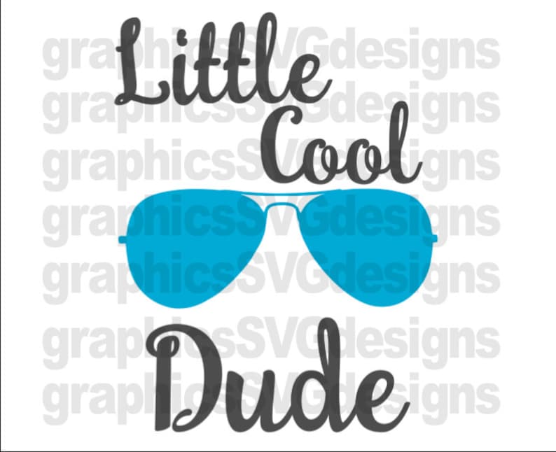 Little Cood Dude SVG File for Cricut and Cameo Digital Download Cutting ...
