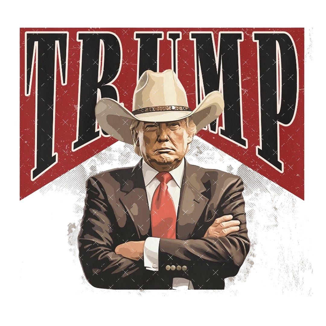 Trump Rodeo PNG File, Cowboy D.trump Digital Design for Download - Etsy