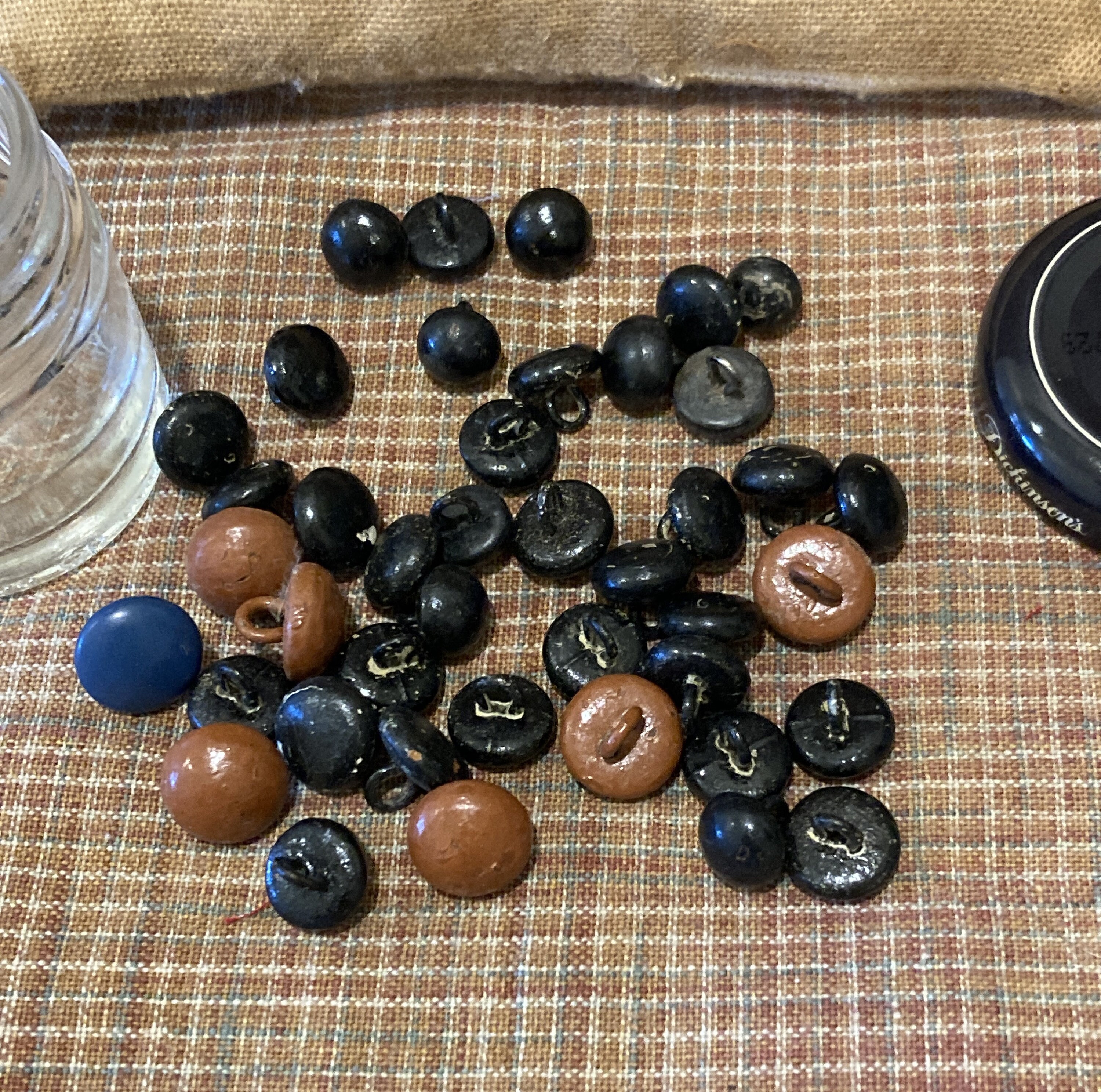 Vintage Shoe Buttons Black and Brown Shoe Buttons Animal - Etsy