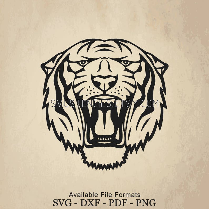 Tiger head svg free - heroujhkopk