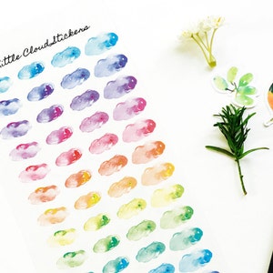 Rainbow Cloud, Colorful Cloud Sticker, Planning, Kawaii Stickers, Erin ...