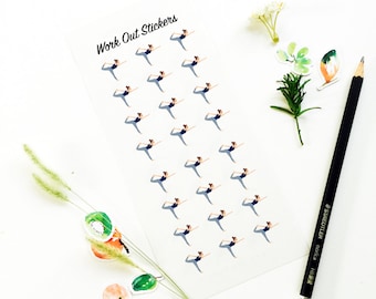 Warming Up Exercise Stickers Pre Work Out Set Fitness Work | Etsy