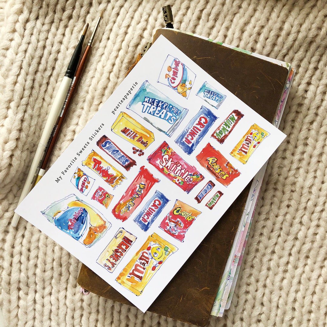 My Favorite Sweets Stickers, Snack Stickers, Chocolate Stickers ...