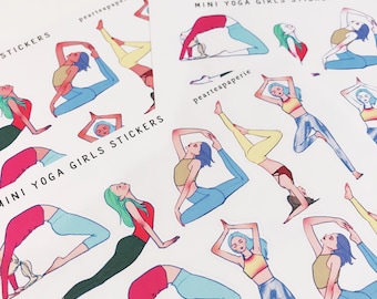 Work Out Series Stickers Exercise Stickers Fitness Stickers | Etsy