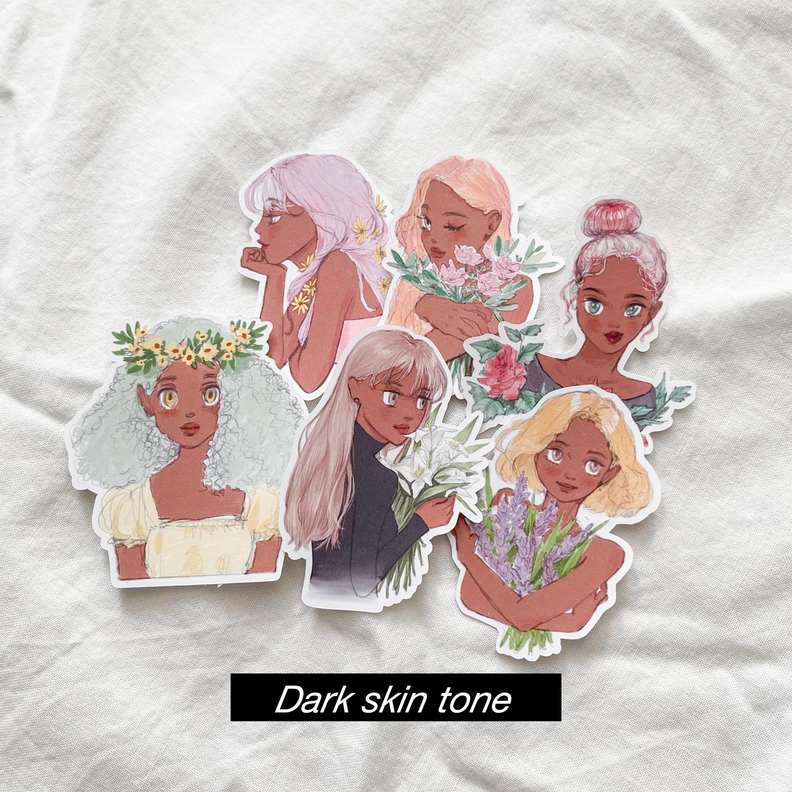 Flower Girls 2021 Stickers / Girl Stickers Doll Stickers - Etsy