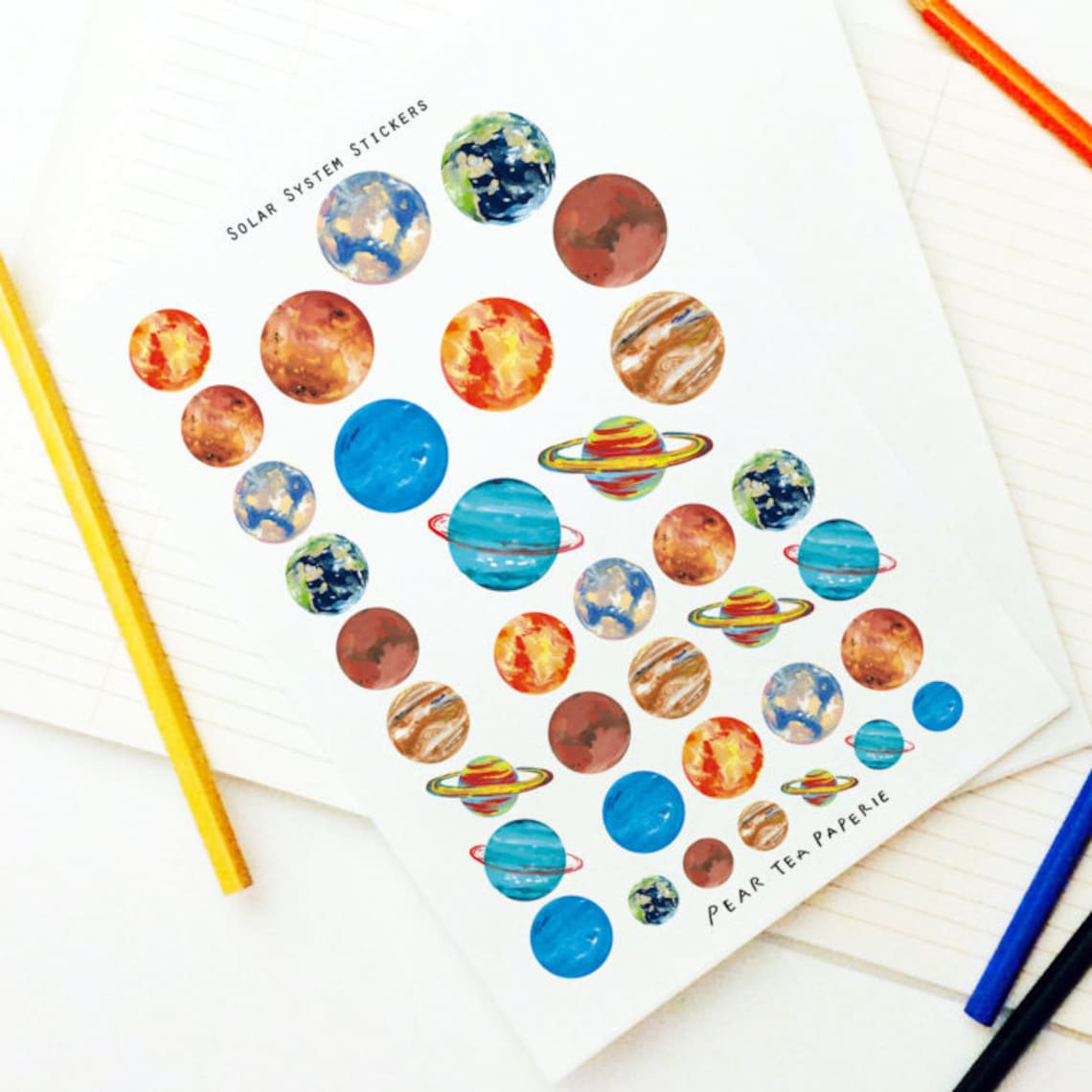 Solar System Stickers, Universe Stickers, Decor Stickers, Planet ...