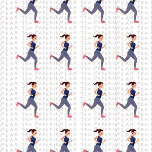 Work Out Stickers 002, Exercise Stickers, Fitness Stickers, Jogging ...