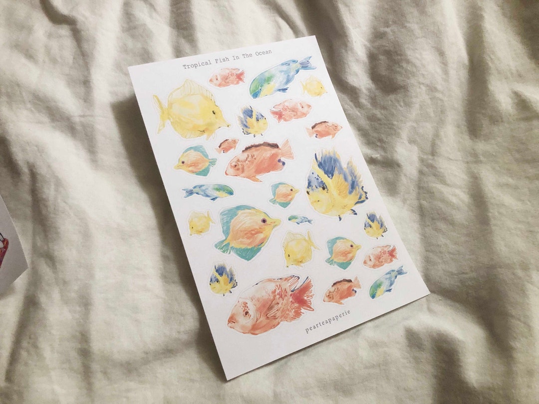 Tropical Fish in the Ocean Stickers, Planner Stickers, Planning ...
