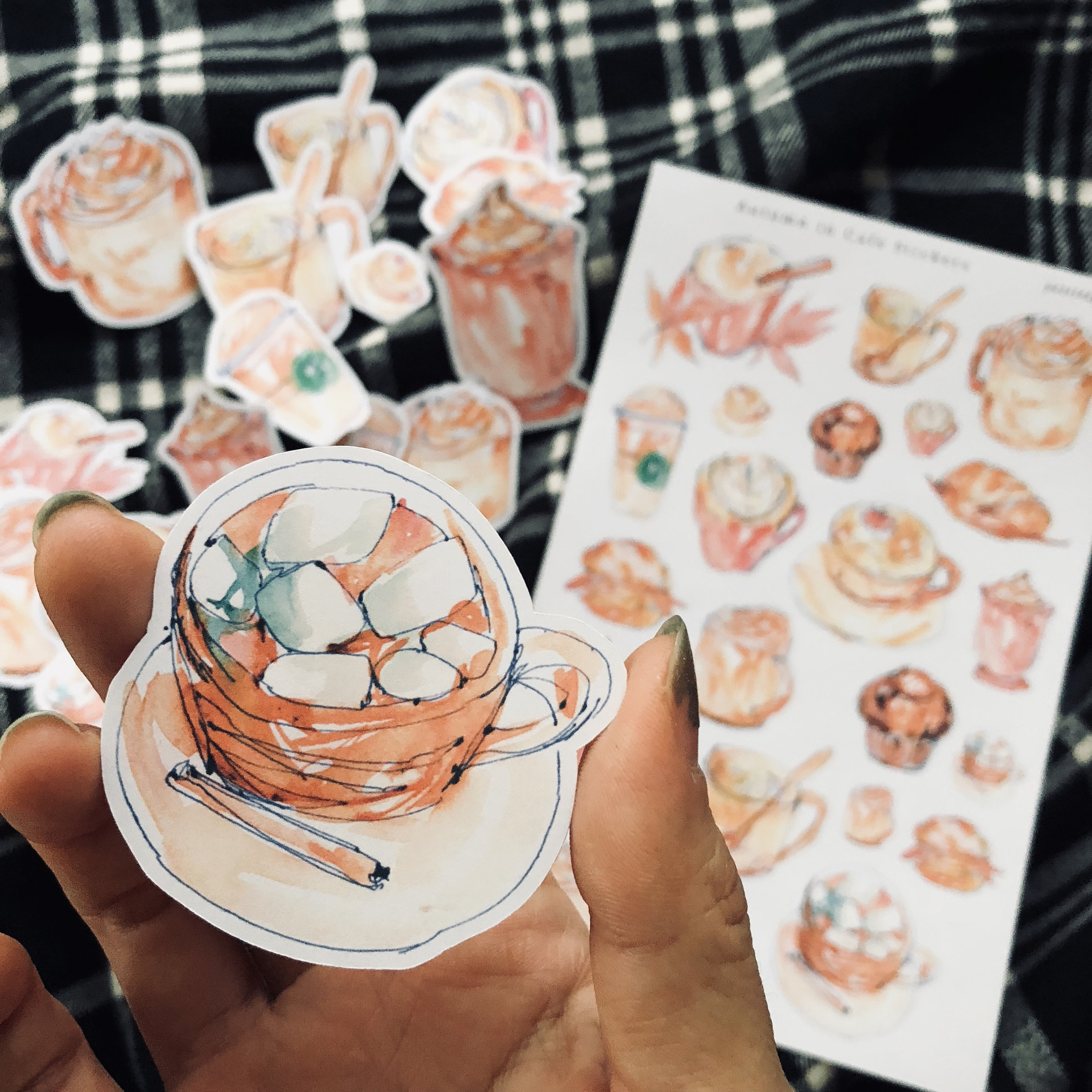 Autumn in Cafe Stickers Autumn Stickers Planner Stickers | Etsy