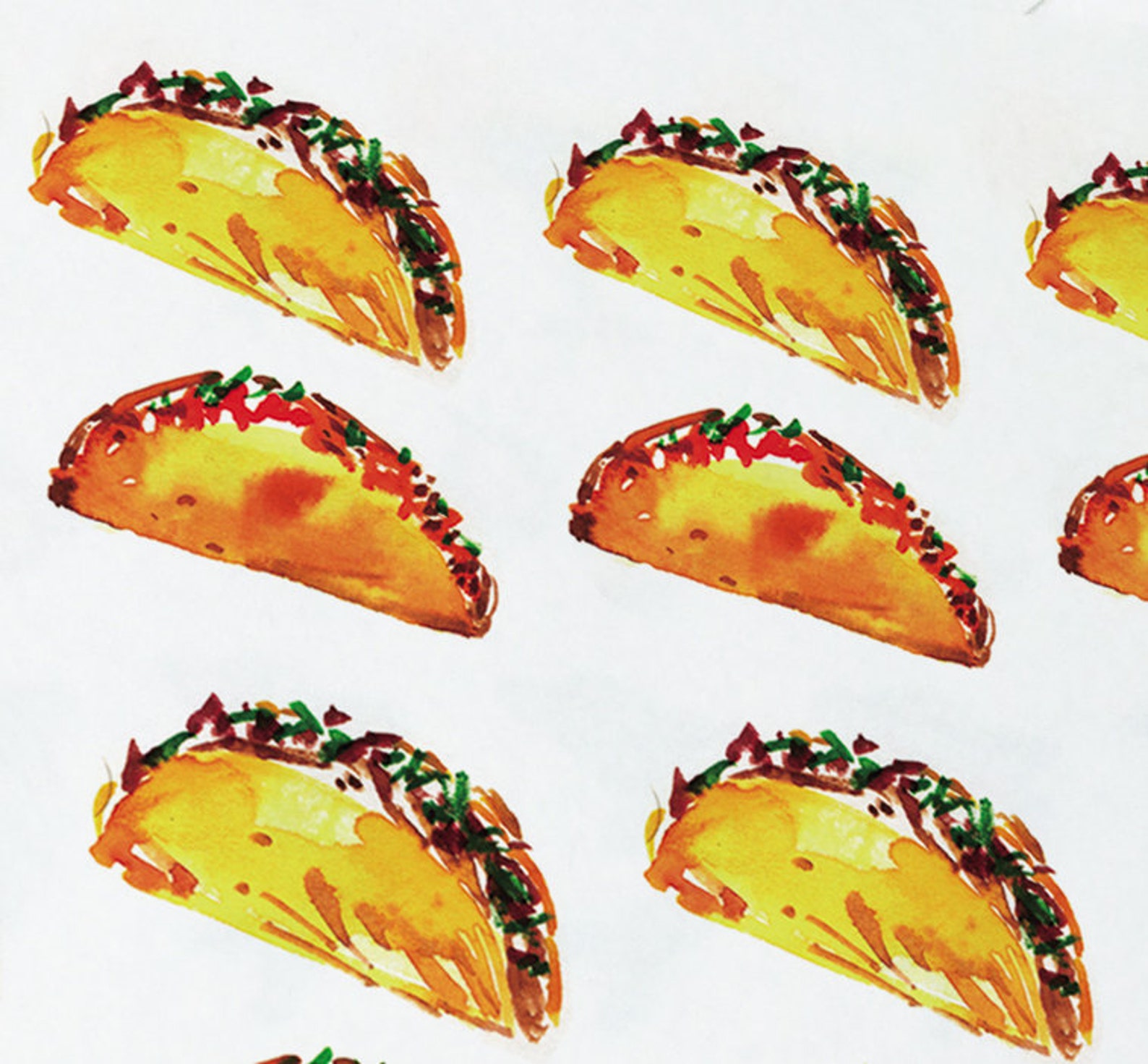Taco Stickers, Eatable Stickers, Meal Stickers, Planner Stickers ...