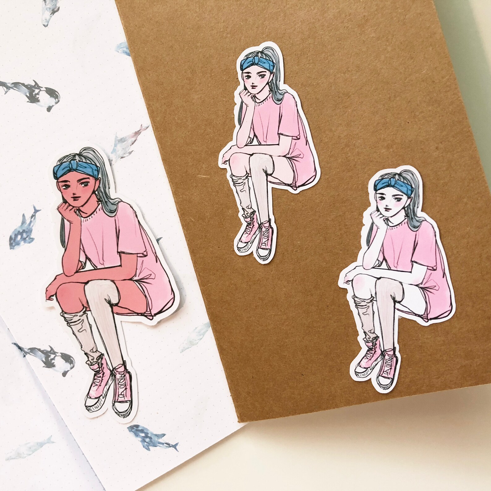 Summer Days Girls Stickers 6 Sticker SET Planner Stickers - Etsy