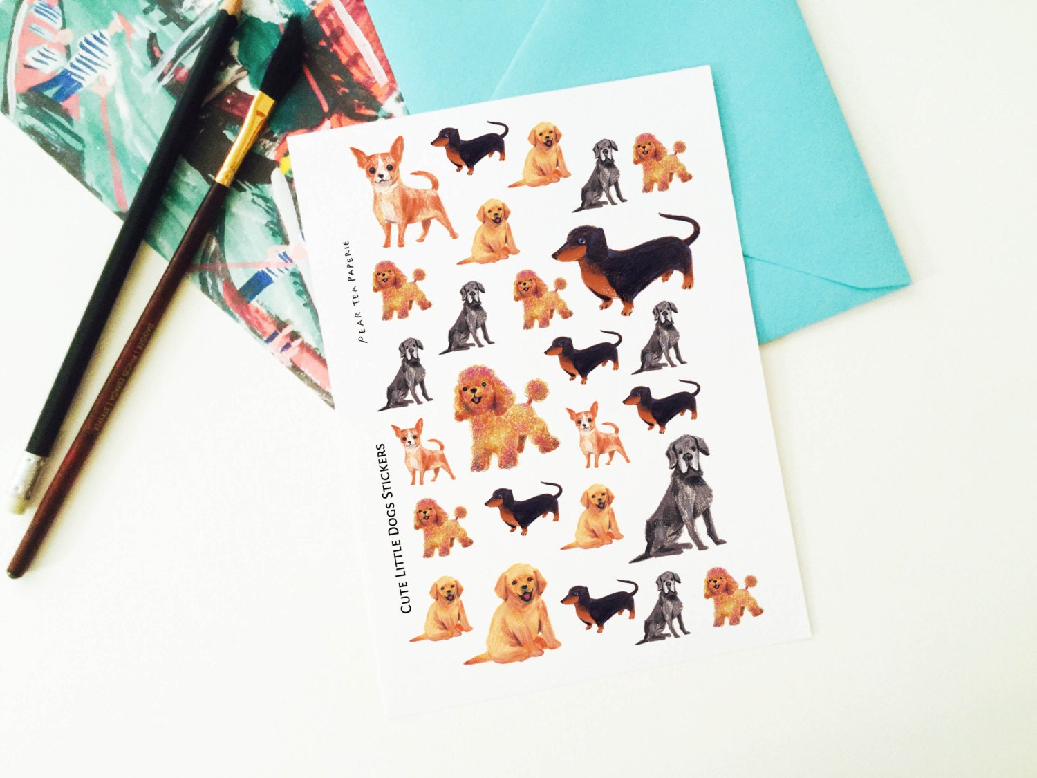 Cute Little Dogs Stickers Puppy Series Planner Stickers | Etsy